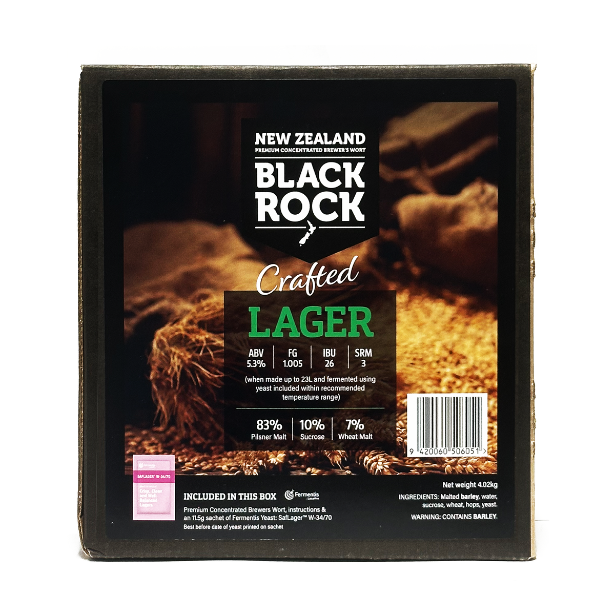 Black Rock Crafted Lager Bladder in Box - 4kg — Brew HQ