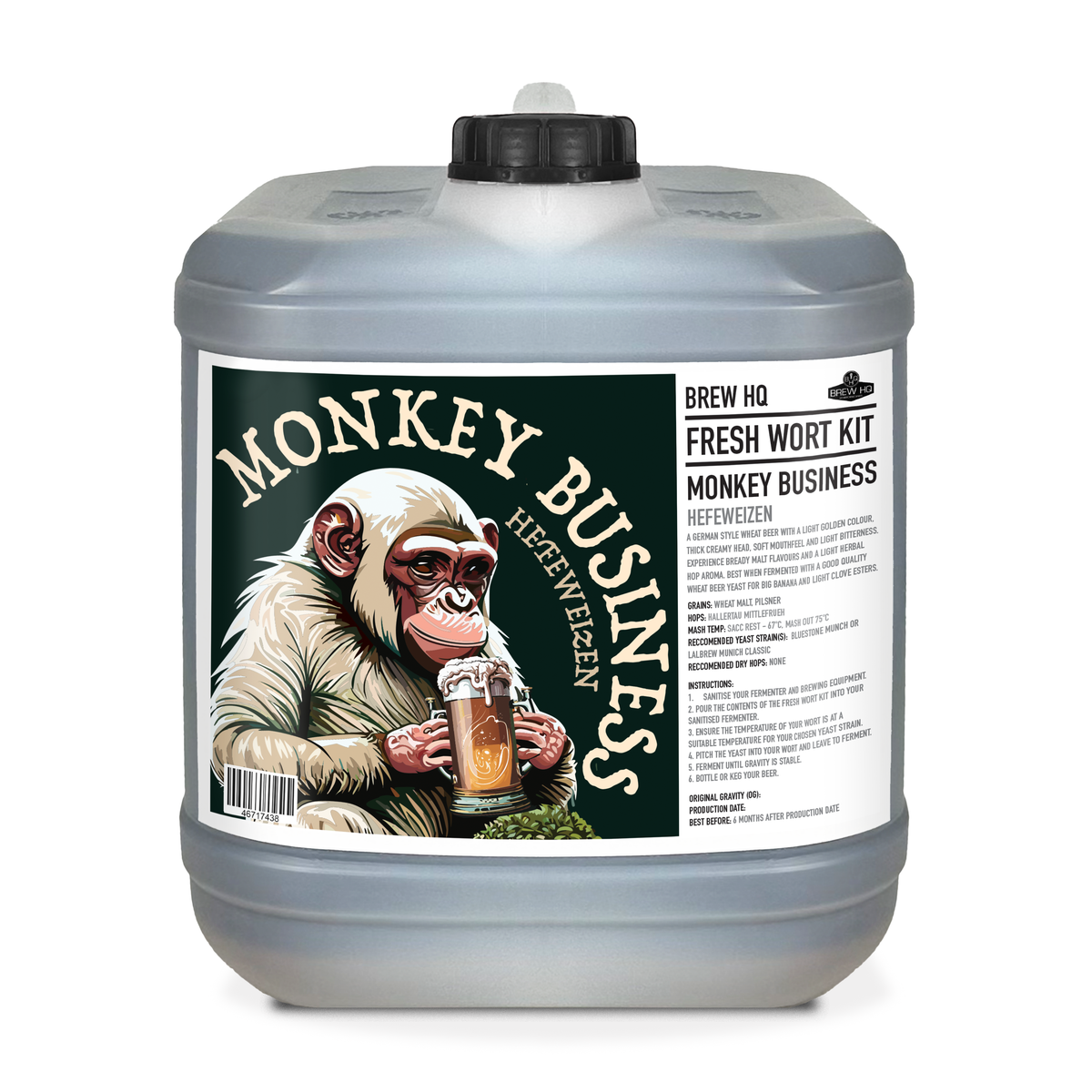 Monkey Business Hefeweizen 20L Fresh Wort Kit — Brew HQ