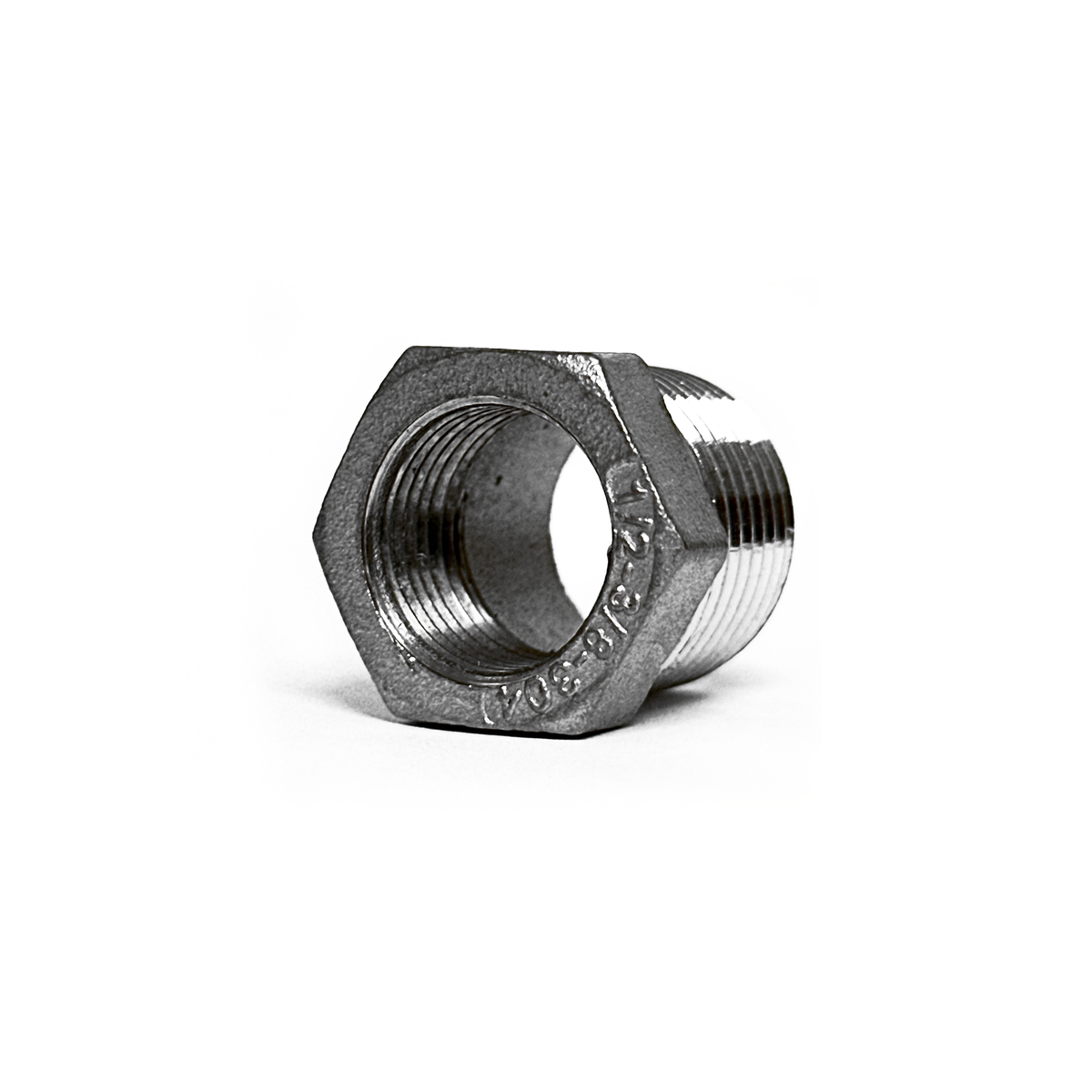 Stainless Steel 1/2" x 3/8" BSP Reducing Bush — Brew HQ