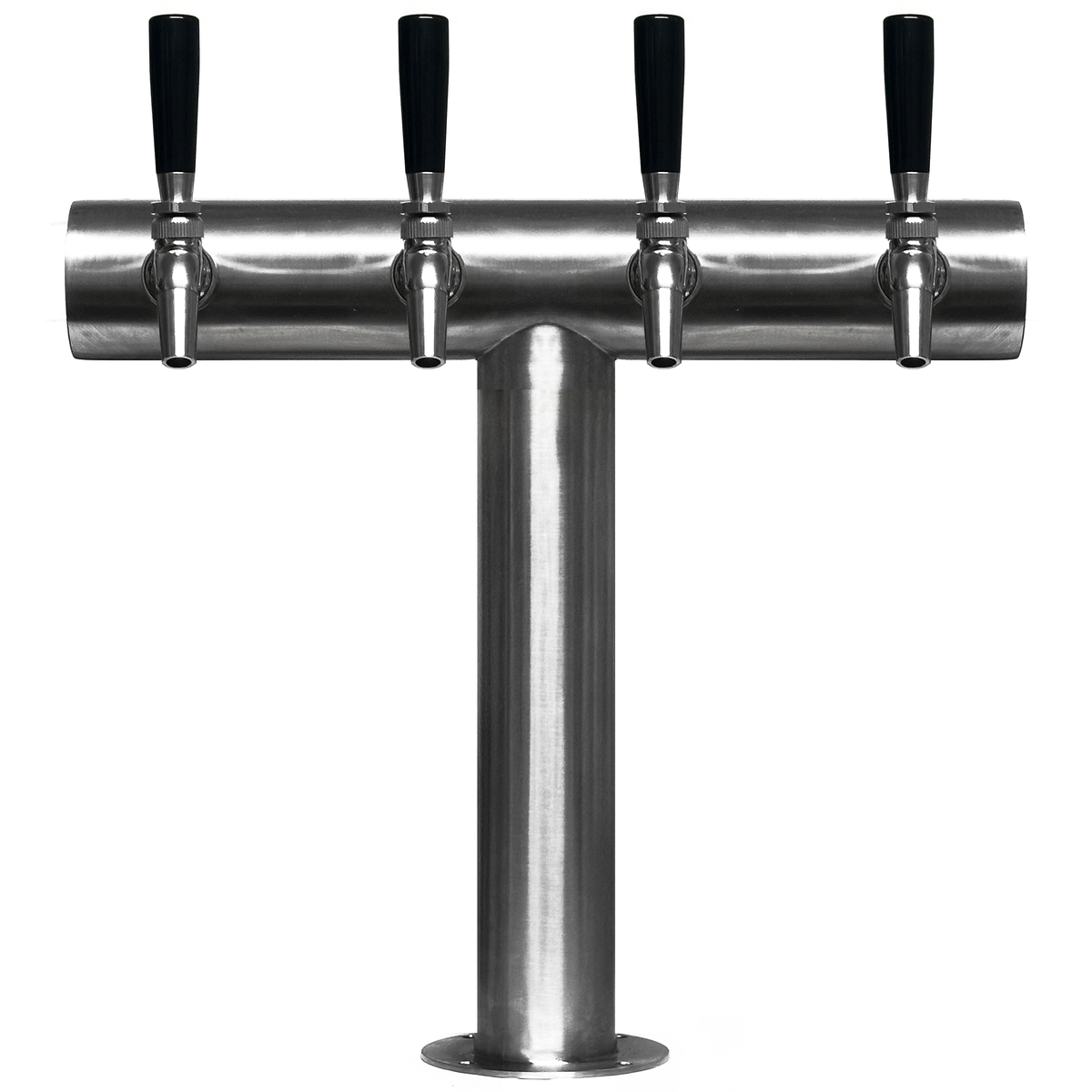 Stainless Steel Quad Tap T Bar Font Kit with Ultra Taps — Brew HQ